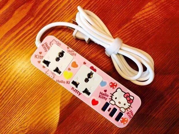 Hello kitty Extension Cord, TV & Home Appliances, Electrical, Adaptors ...