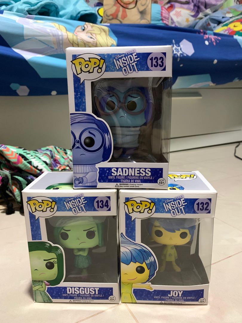 Inside out pop funkos, Hobbies & Toys, Toys & Games on Carousell