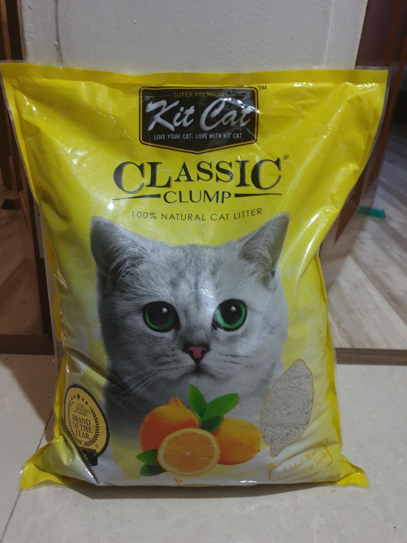 Kit Cat Litter (fine litter, lemon fragrance), Pet Supplies, Homes ...