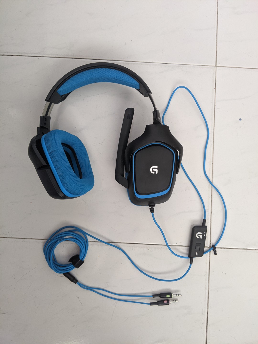 Logitech G430 Headset without USB adapter, Audio, Headphones & Headsets ...
