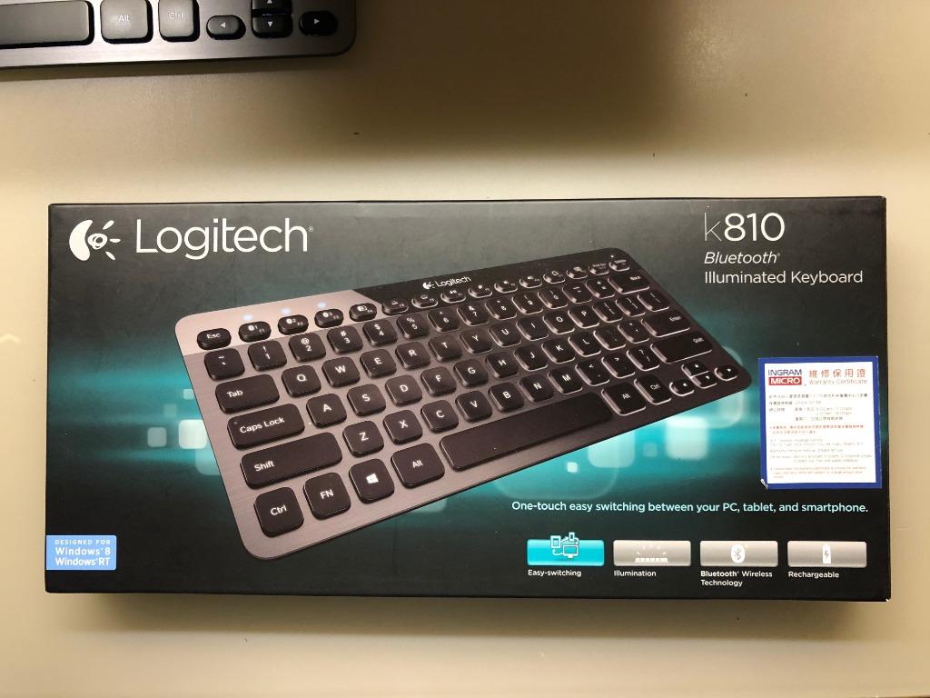 Logitech K810 wireless bluetooth illuminated keyboard 藍牙無線鍵盤, 電腦＆科技, 電腦 ...