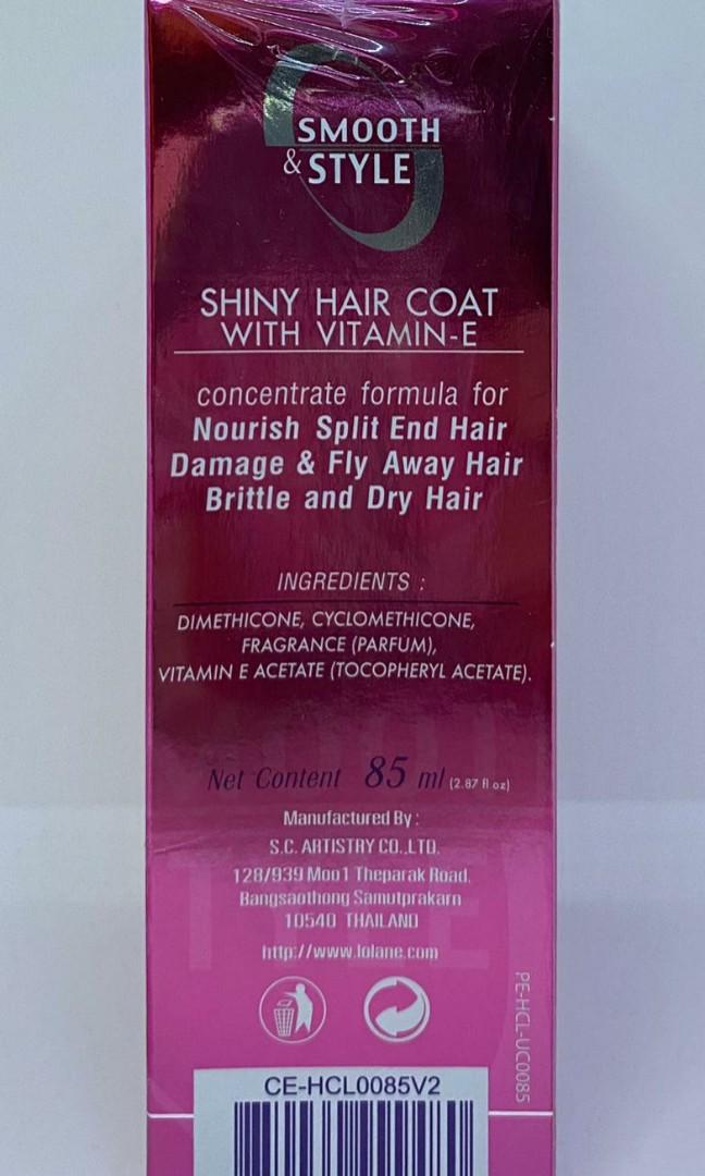 Lolane Shiny Hair Coat with Vitamin E (L-023A) 85 ml, Beauty & Personal ...