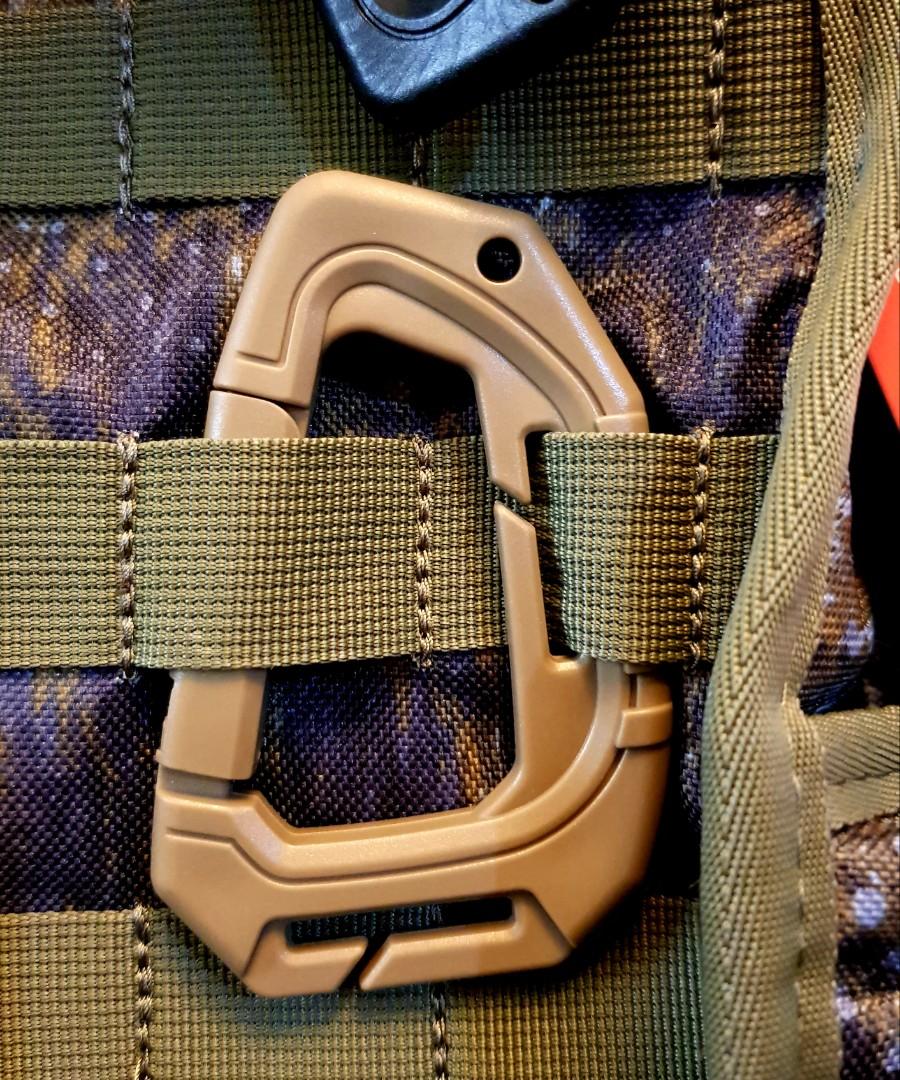 Military Tactical Gear Attachment MOLLE Carabiner, Men's Fashion, Bags ...
