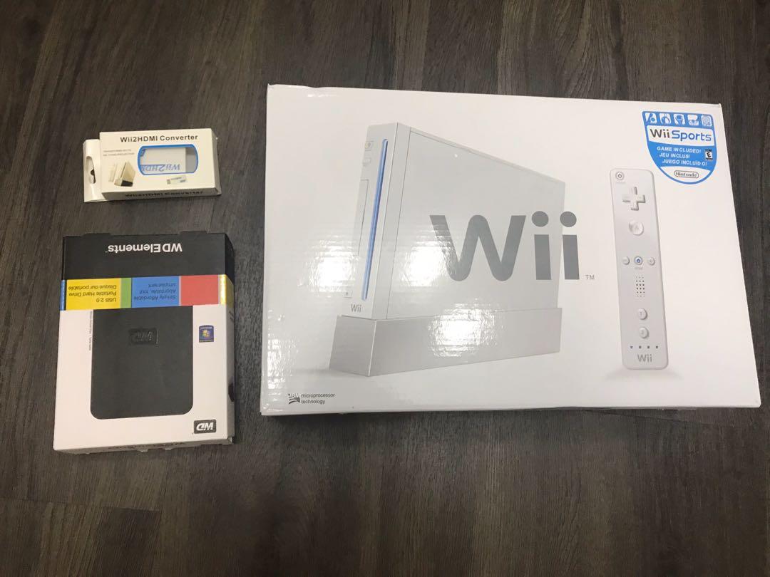 New Nintendo Wii Set/Accessories Kits/ 500 GB WD Hard drive with 230 ...