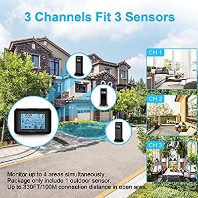 Oritronic Meteotime Digital Weather Station with Outdoor Indoor Sensor ...