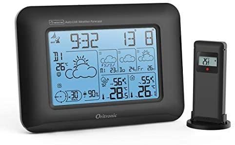 Oritronic Meteotime Digital Weather Station with Outdoor Indoor Sensor ...