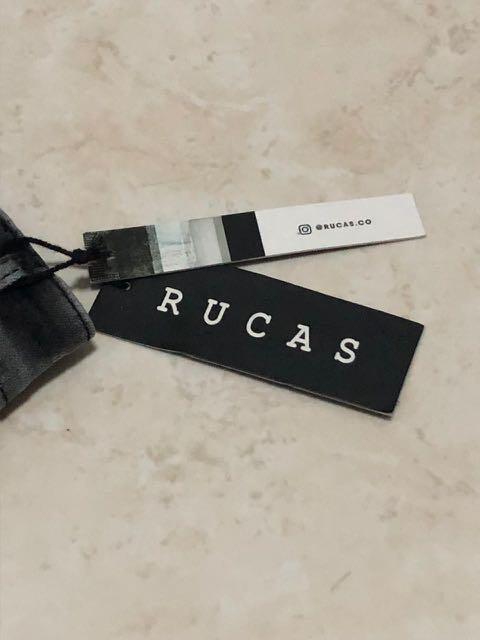 RUCAS BLUE ABSTRACT DENIM, Fesyen Pria, Pakaian , Bawahan di Carousell