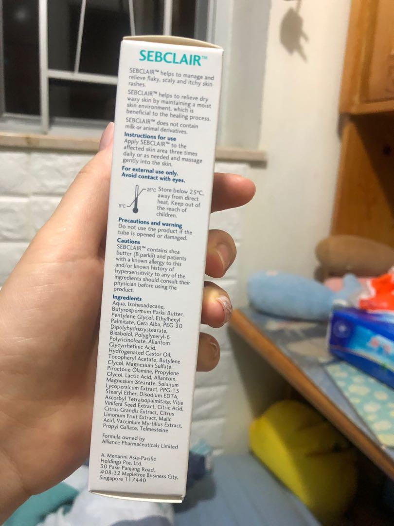 Sebclair cream 施必麗 乳膏 潤膚膏 30 ML, 美容＆化妝品, 沐浴＆身體護理, 沐浴及身體護理 - 身體護理 ...