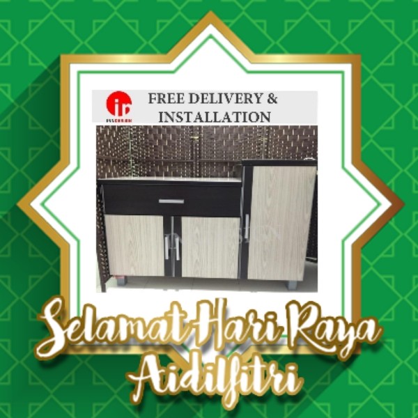 Selamat Hari Raya Kitchen Cabinet 3 doors, Babies & Kids, Baby Nursery & Kids Furniture, Kids ...