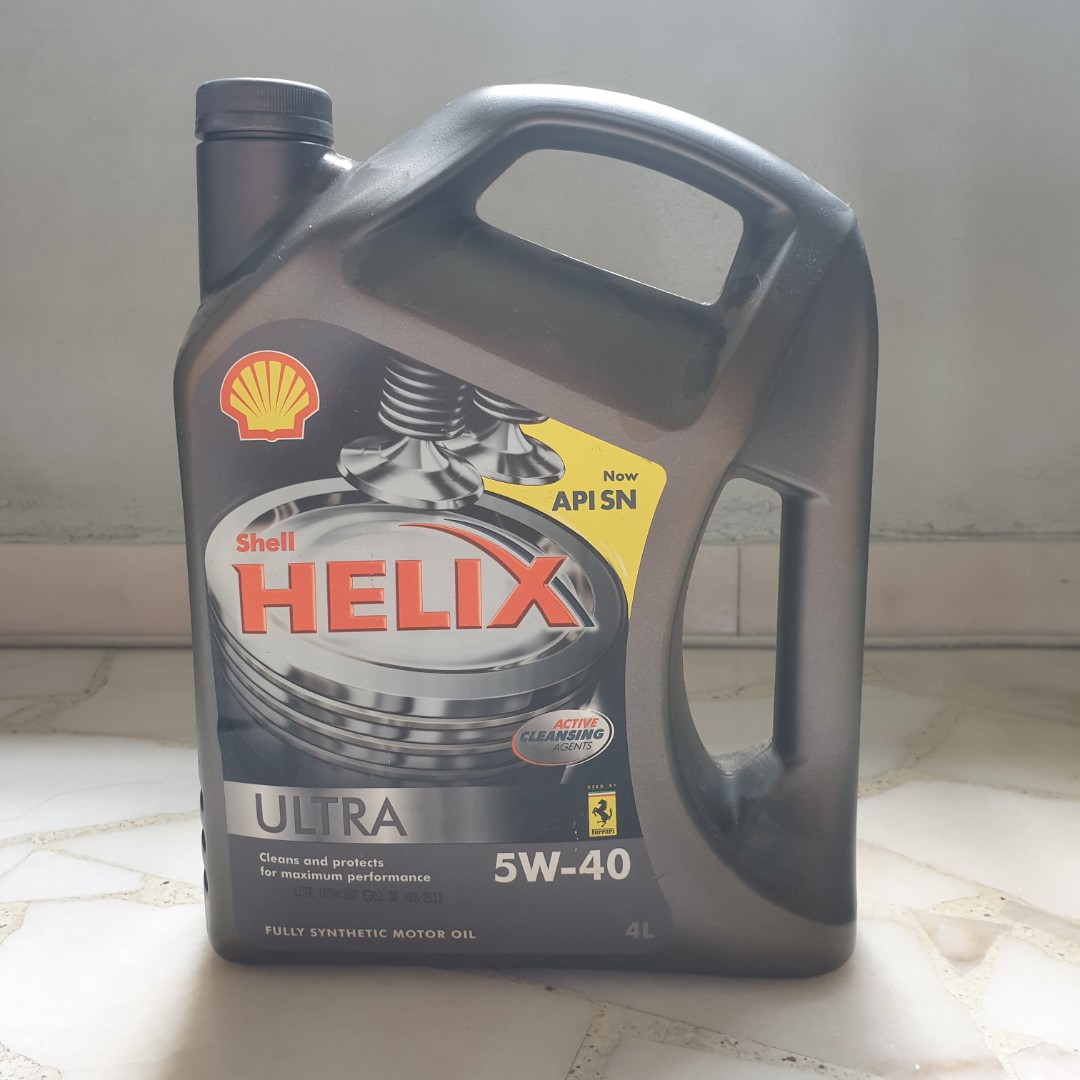 Shell Helix Ultra 5W-40 (4 litres), Car Accessories, Accessories on Carousell