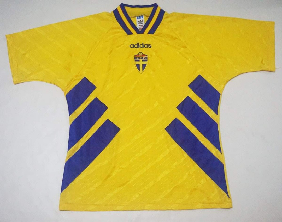 Sweden Jersey FIFA World Cup 1994, Men's Fashion, Activewear on Carousell