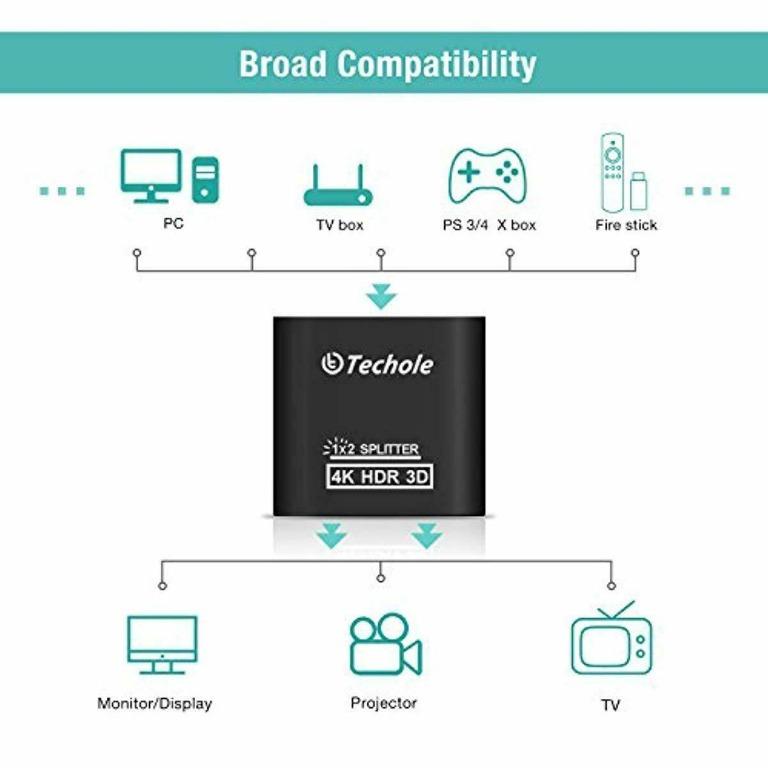 #357 Techole HDMI Splitter Model : HS306 - Black, Everything Else on Carousell