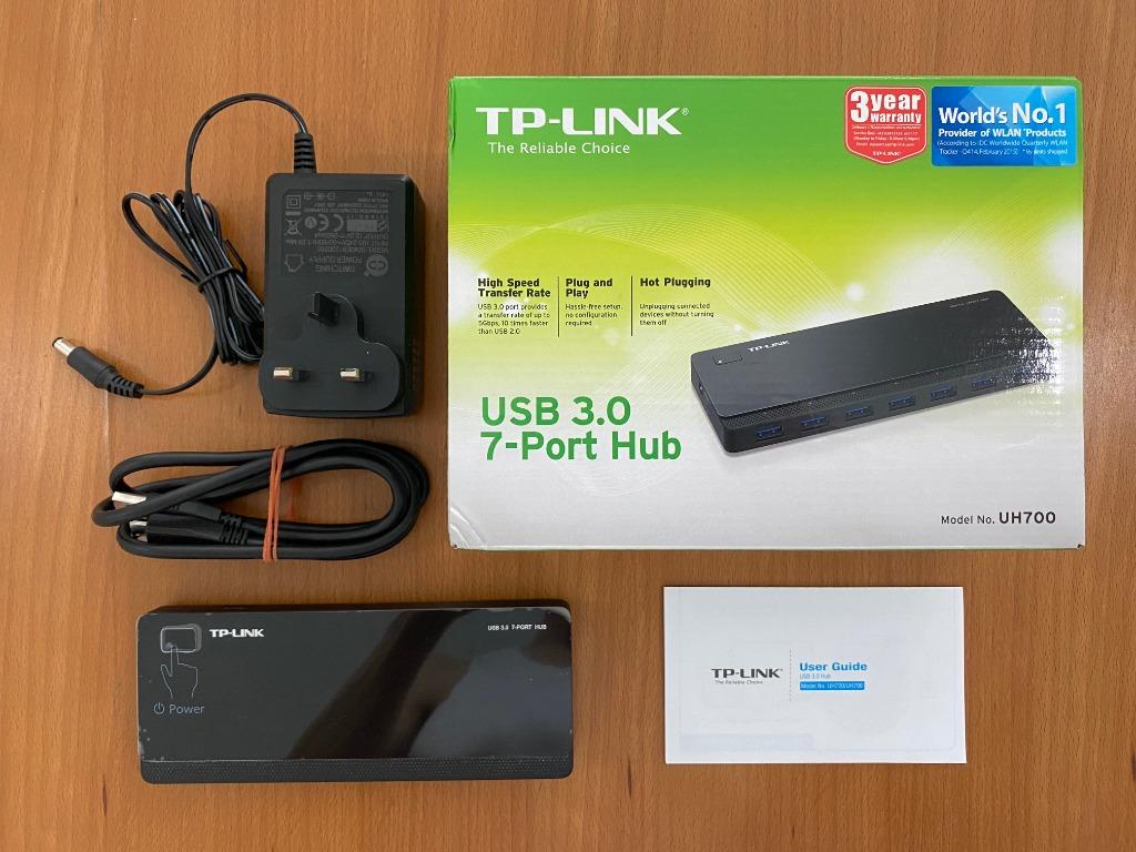 TP-Link USB 3.0 7-Port Hub UH700 Excellent Condition (1st Gen), Computers & Tech, Parts ...