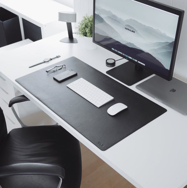 ULX Leather Desk Mat Black, Furniture & Home Living, Furniture, Other ...