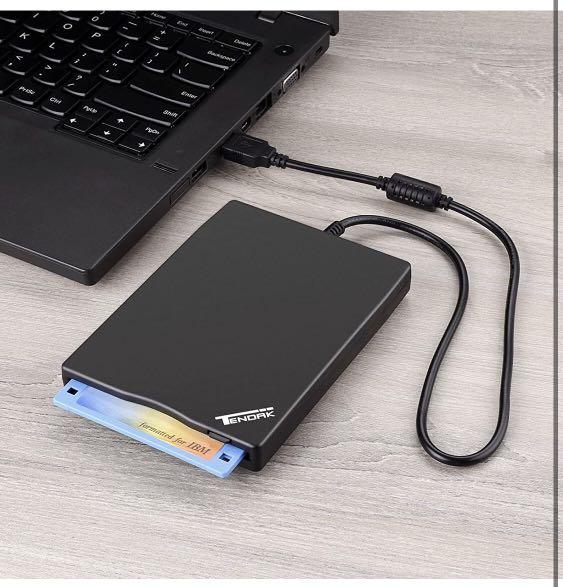 USB Floppy Drive, Clpotziz 3.5" USB 2.0 Floppy Disk Drive Portable ...