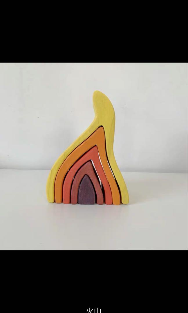 Wooden Fire Stacker, Hobbies & Toys, Toys & Games on Carousell