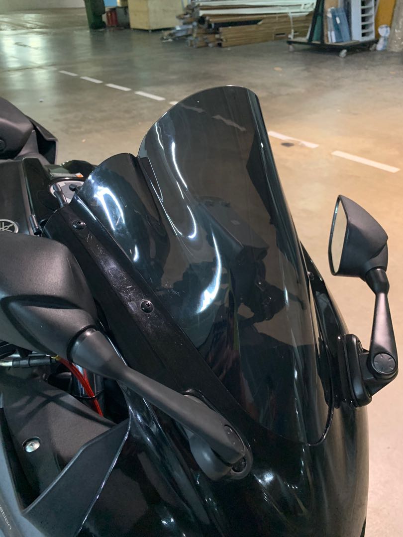 Yamaha R15 V3 Double Bubble Windshield, Motorcycles, Motorcycle ...
