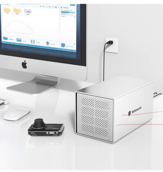 Yottamaster 4 Bay RAID HDD Enclosure,Aluminum 4 Bay USB C RAID External ...