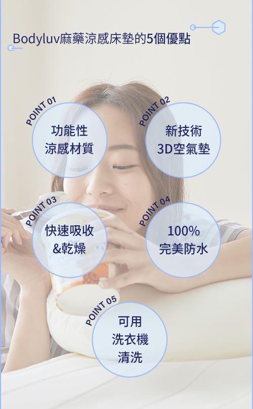 [韓國直送] 麻藥涼感床墊 Bodyluv Addiction Waterproof Cool Mat (單人/ 雙人) (2色可選擇) 超 ...
