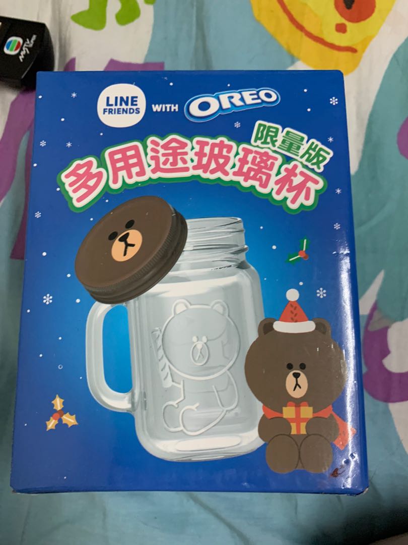 全新 Line friends x oreo 杯, 傢俬＆家居, 廚具和餐具, 茶具配件 on Carousell