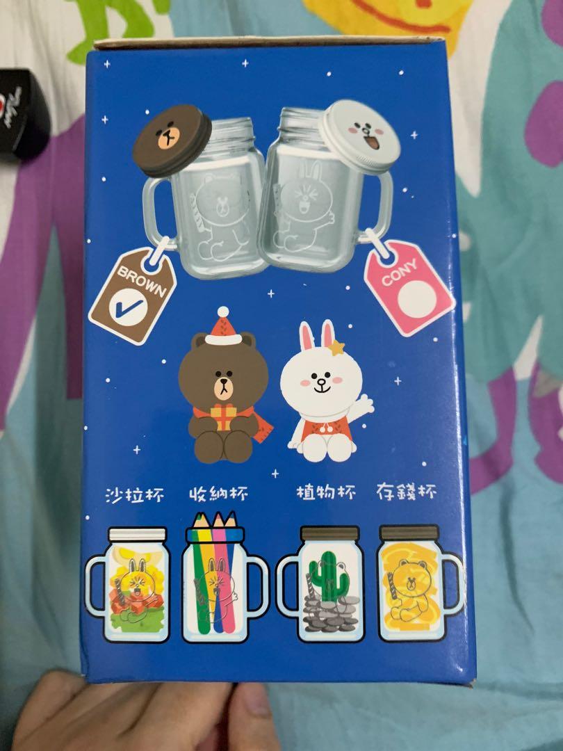 全新 Line friends x oreo 杯, 傢俬＆家居, 廚具和餐具, 茶具配件 on Carousell