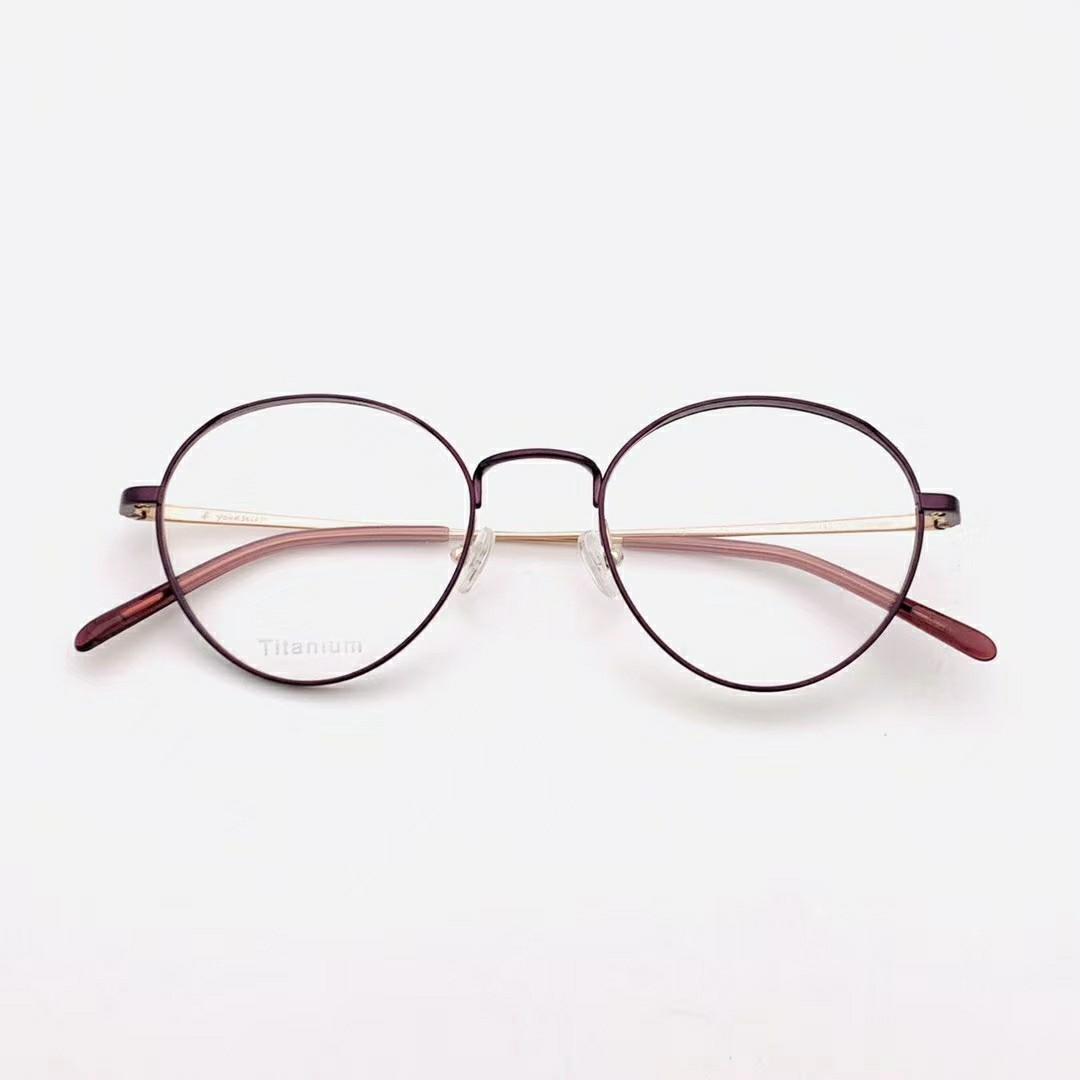 Agnes B AB70040 49mm titanium frame glasses, Women's Fashion ...