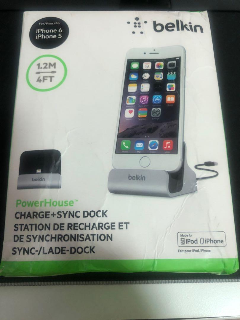 Belkin PowerHouse Charge+Sync Dock for iPhone, Mobile Phones & Gadgets ...
