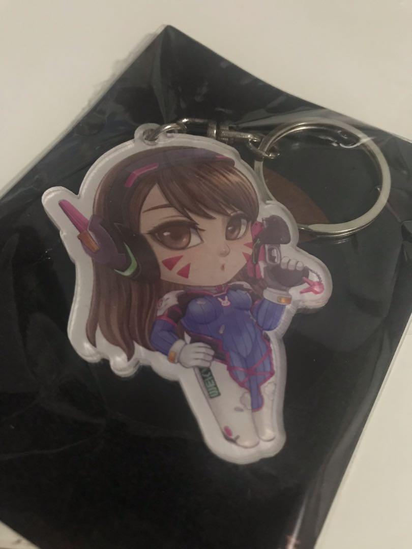 D. Va Cute keychain/badge/pin [Overwatch], Hobbies & Toys, Memorabilia ...
