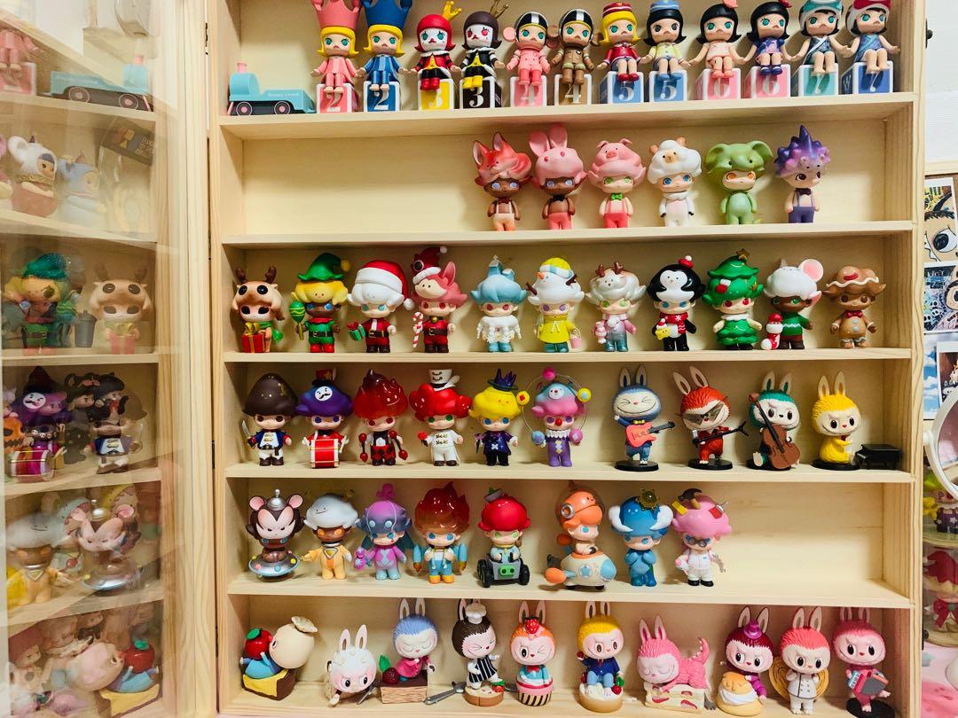 Display case for popmart figurines, molly , labubu, dimoo, Hobbies ...