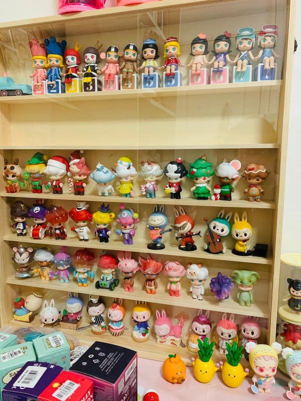 Display case for popmart figurines, molly , labubu, dimoo, Hobbies ...