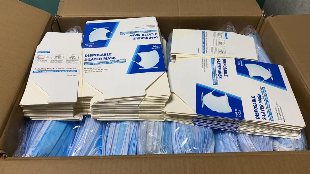 Disposable thick 3 layer mask ..., Health & Nutrition, Face Masks ...