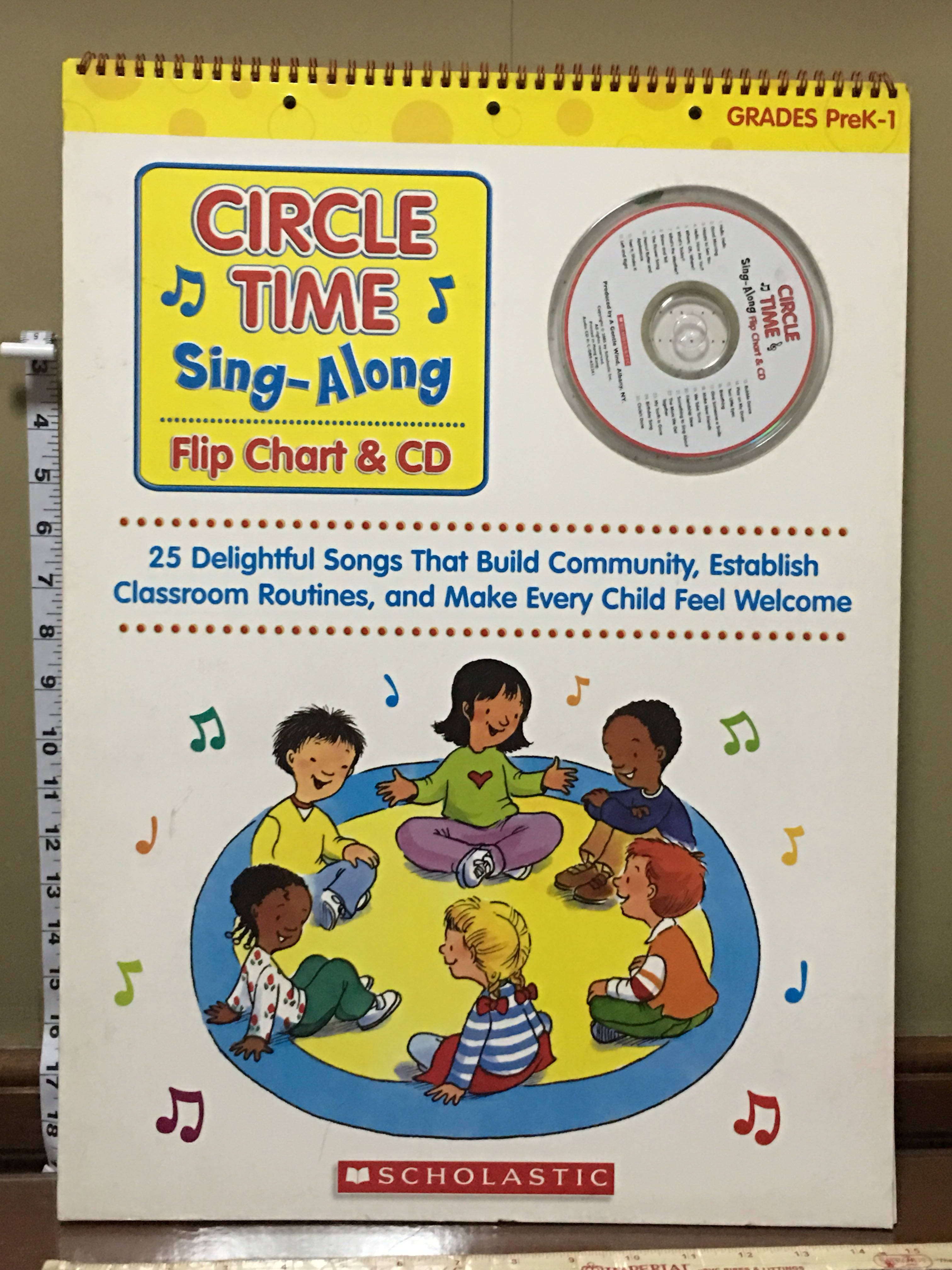 Giant Learning Flip Chart CD - Circle Time Sing Along- Scholastic ...