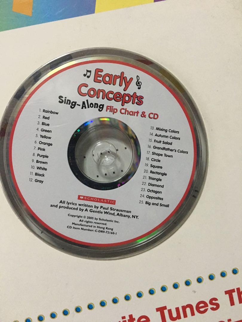 Giant Learning Flip Chart CD - Early Concepts Sing Along - Scholastic ...