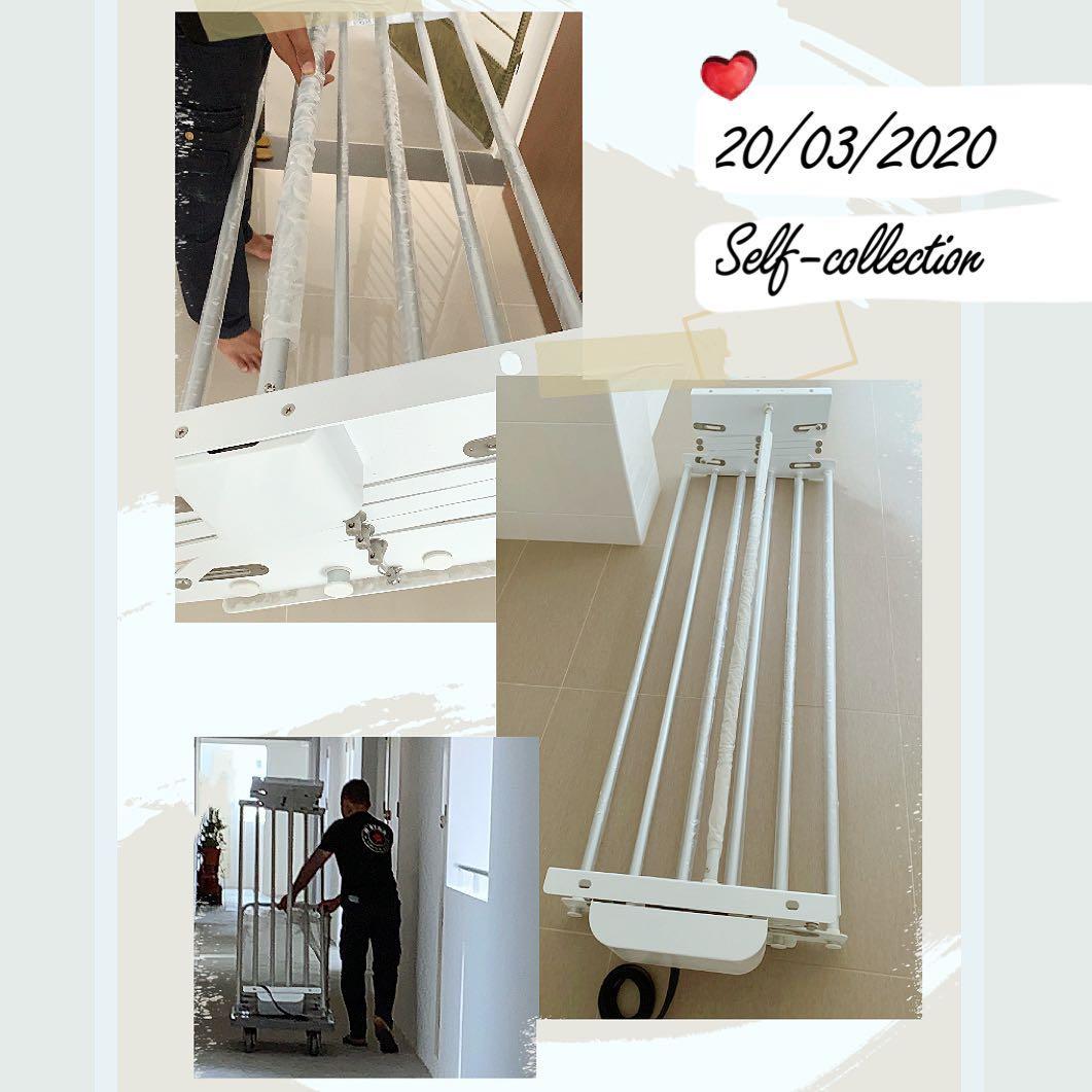 HDB Clothes Drying Rack, Furniture & Home Living, Bathroom & Kitchen ...