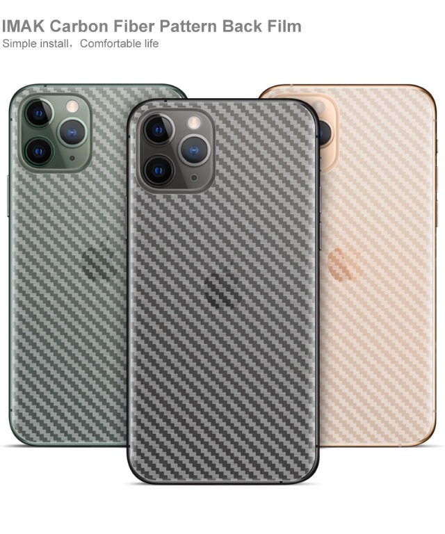 Imak Carbon Fiber Back Film Matte Adhesive Full Coverage, Mobile Phones ...