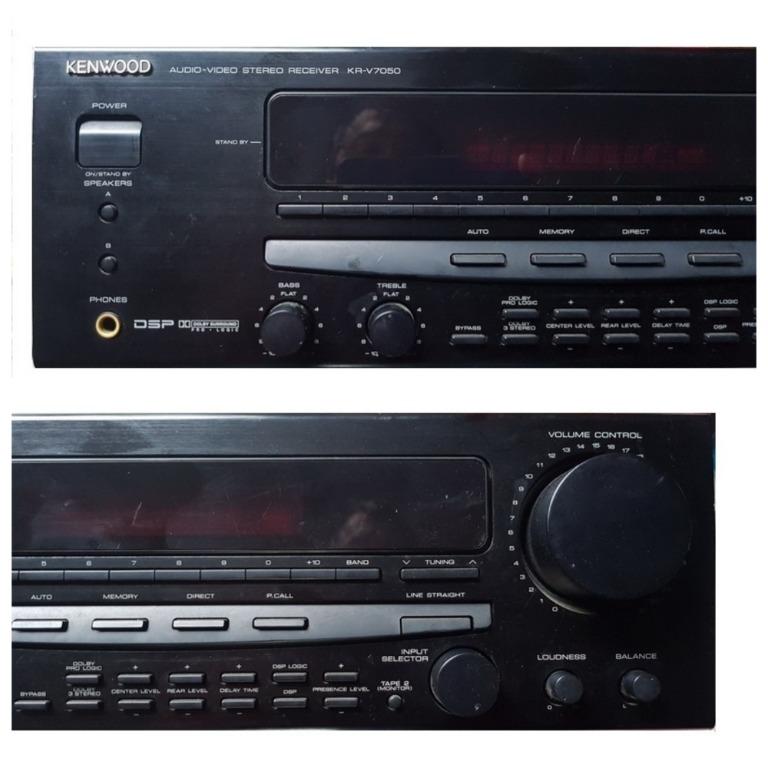 KENWOOD AUDIO-VIDEO STEREO RECEIVER KR-V7050 擴音機, 耳機及錄音音訊設備, Soundbar ...