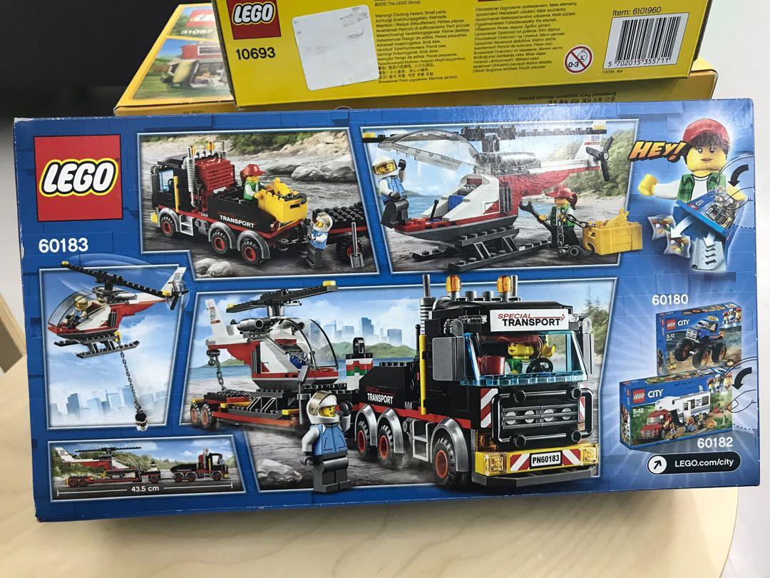 Lego 60183 貨櫃車 直升機, 興趣及遊戲, 玩具 & 遊戲類 - Carousell