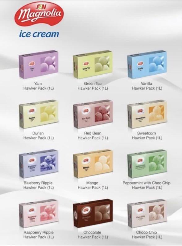 Magnolia Ice Cream, Food & Drinks, Chilled & Frozen Food on Carousell