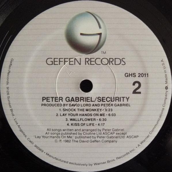 Peter Gabriel - Peter Gabriel (Security) Vinyl Record, Hobbies & Toys ...