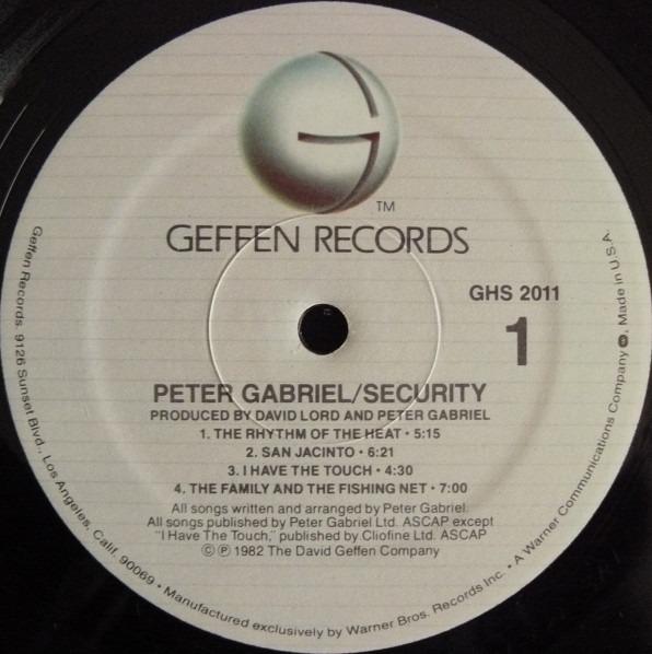 Peter Gabriel - Peter Gabriel (Security) Vinyl Record, Hobbies & Toys ...