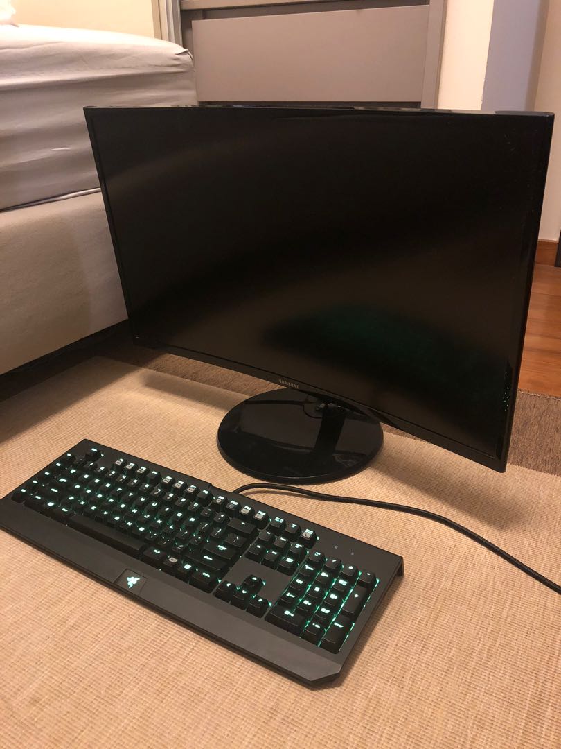 Samsung LC27F390 LED 27” Curve Monitor & Razor Chroma, Computers & Tech ...