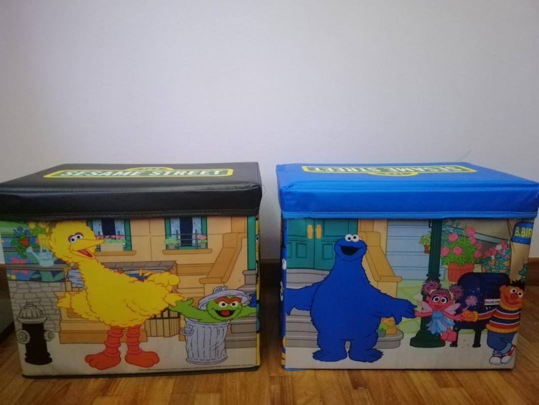 Sesame street foldable storage box, Hobbies & Toys, Toys & Games on ...