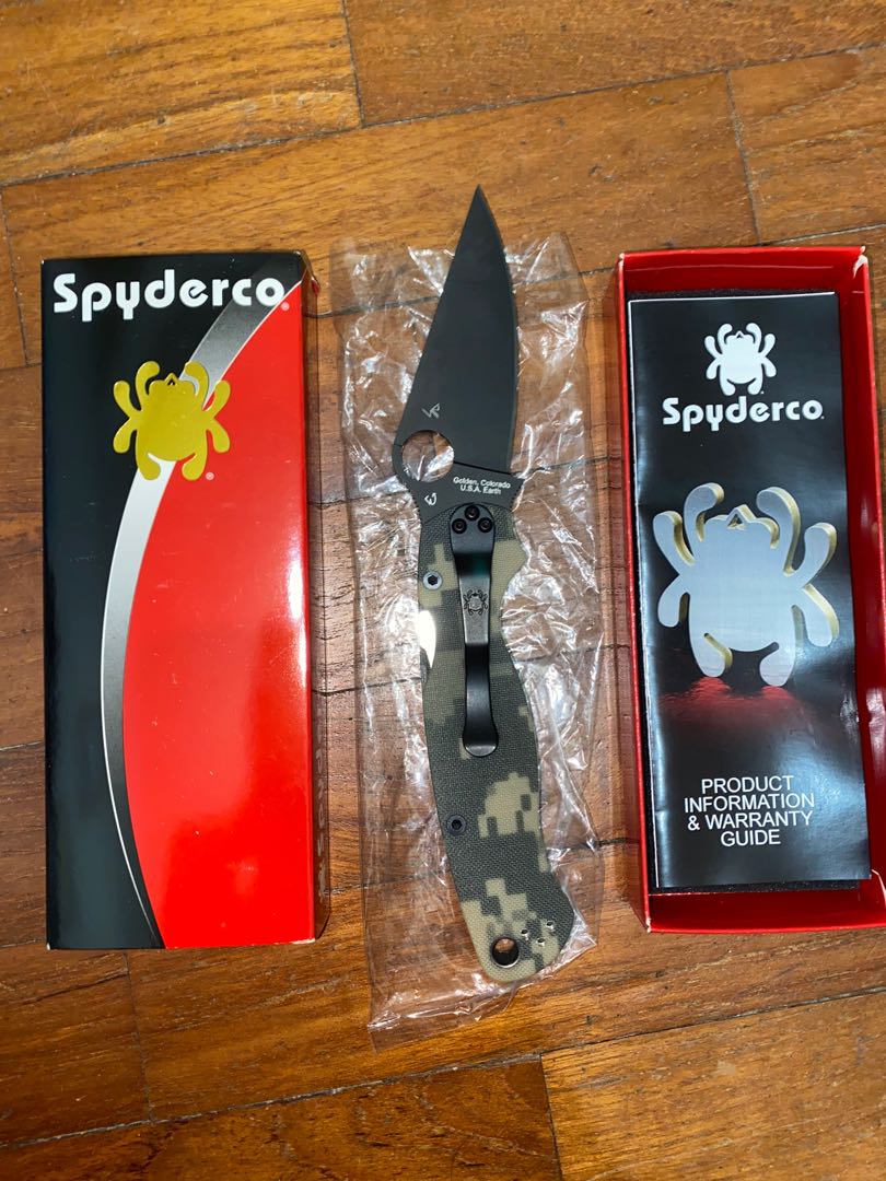Spyderco Paramilitary 2 Folding knife, Sports Equipment, Hiking ...