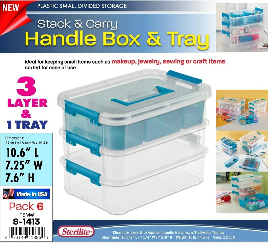 Sterilite layer stack and carry lego craft storage box, Furniture ...