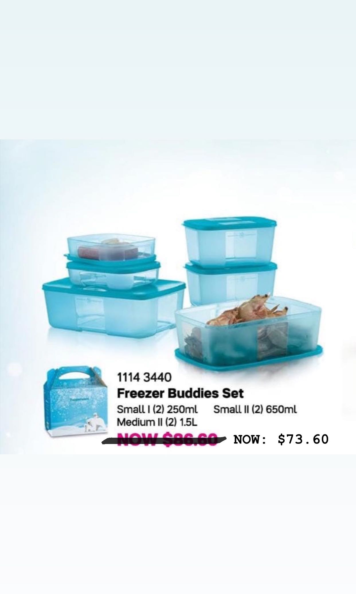 Tupperware Freezer Buddy Set, TV & Home Appliances, Kitchen Appliances ...