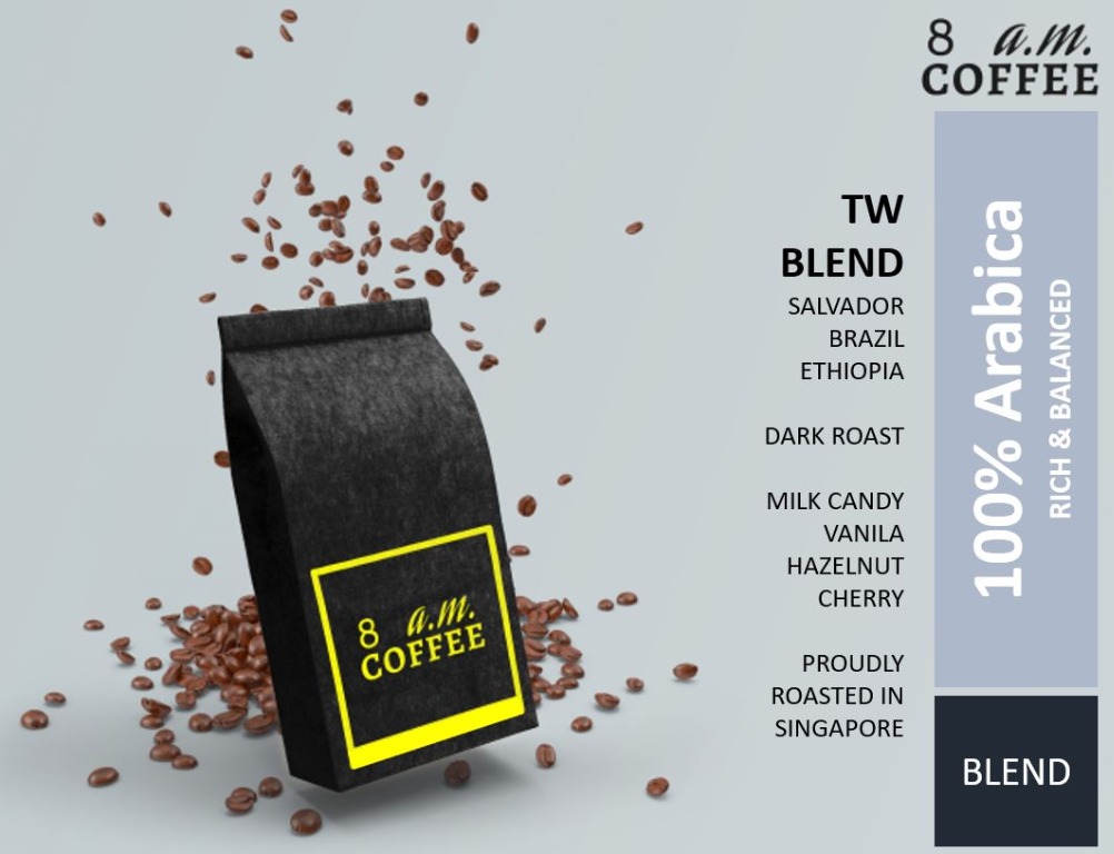 TW Blend - roasted coffee beans 250g, Food & Drinks, Beverages on Carousell