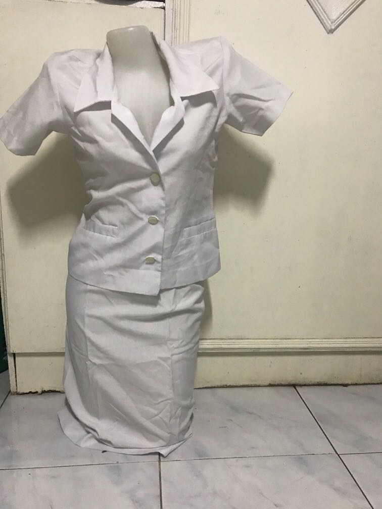 White uniform, Women's Fashion, Dresses & Sets, Traditional & Ethnic ...