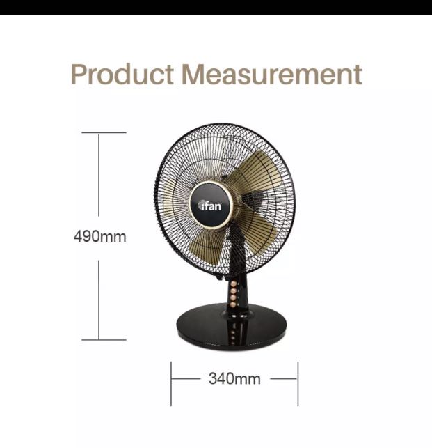 12 inch fan - one week used only, Furniture & Home Living, Lighting ...