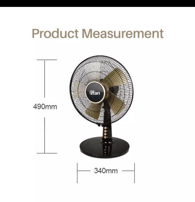 12 inch fan - one week used only, Furniture & Home Living, Lighting ...