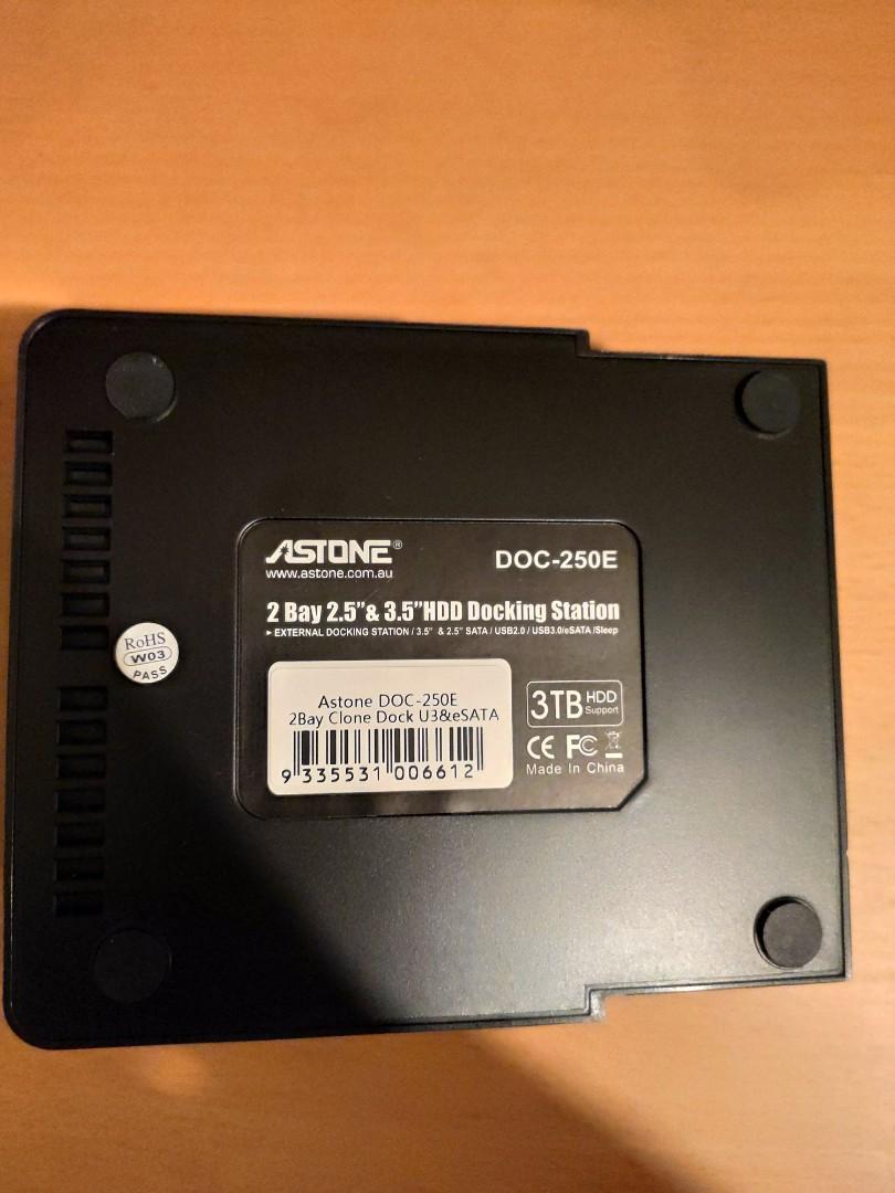 Astone 2 bay 2.5"&3.5" Data HDD docking station, Computers & Tech ...
